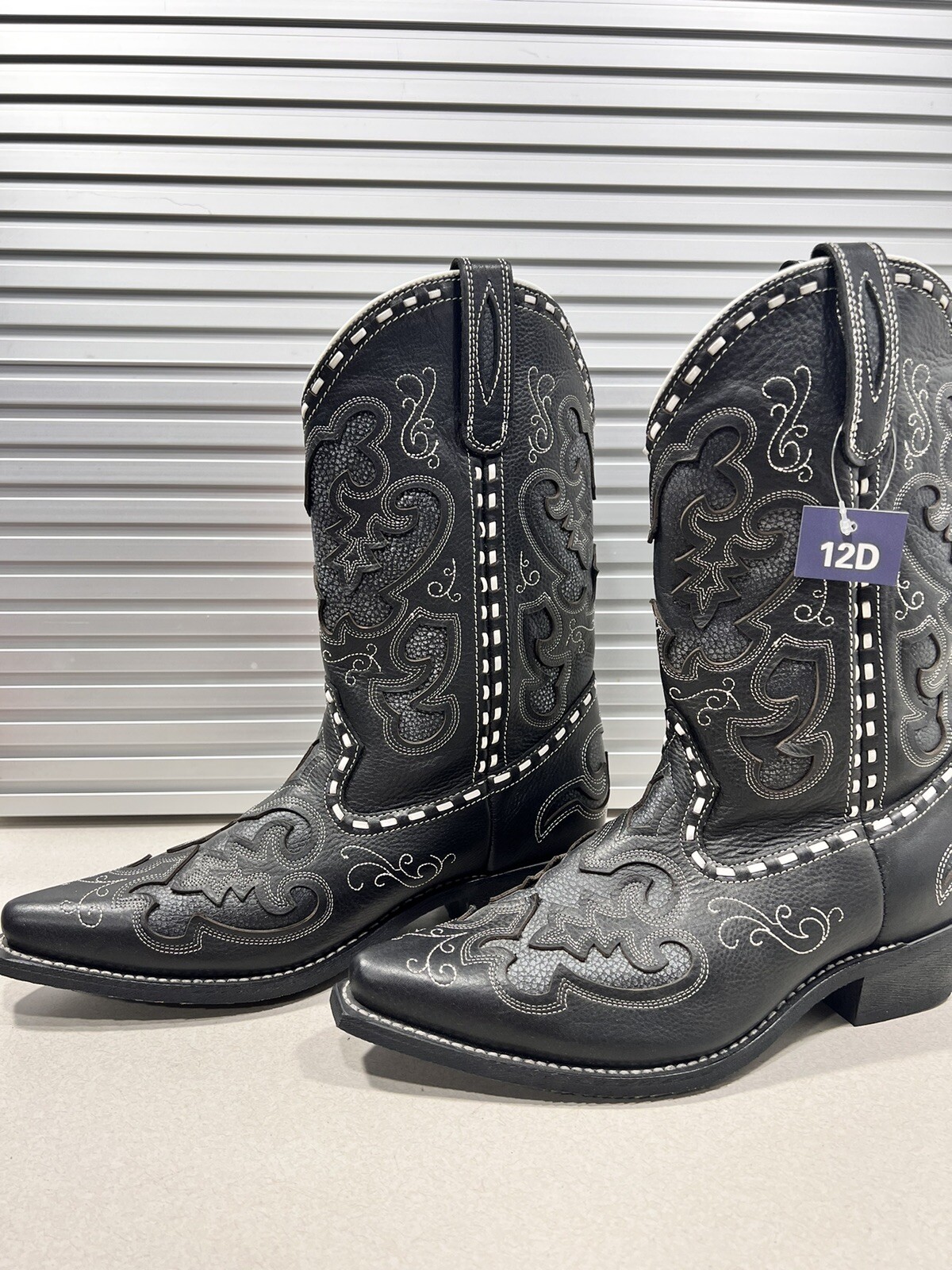 NEW Rockin Country Collection Western Cowboy Boots Men's 12D LEATHER ...