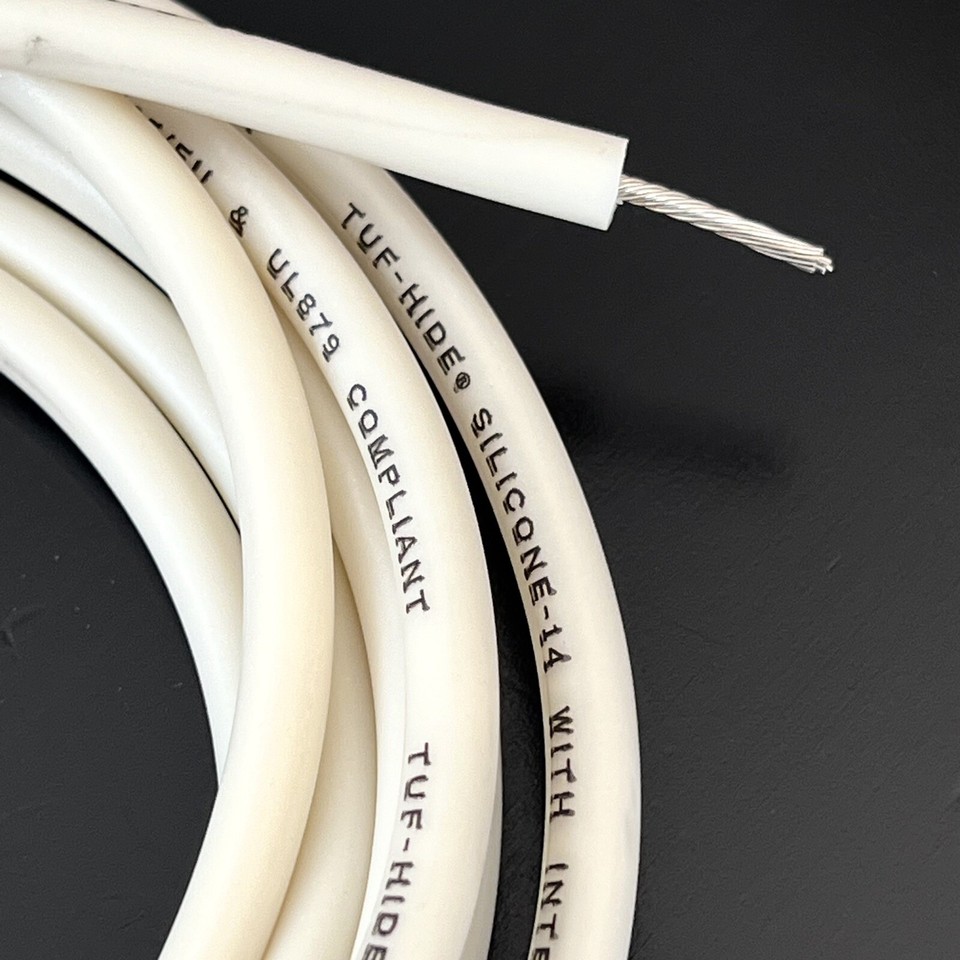 GTO15 Paige 981514 White 100 feet High Voltage NEON Sign Wire Insulated ...