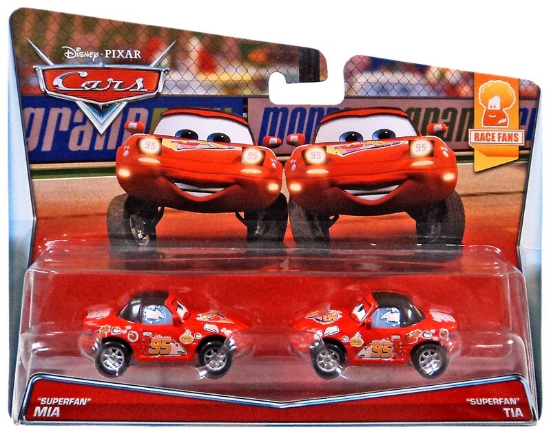 FACTORY SEALED Disney Pixar Cars Superfan Mia Tia STRESSED BLISTER | eBay