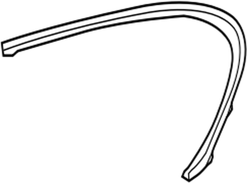 75708-76010 Toyota Moulding sub-assy, rear door window frame, lh ...