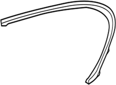 75708-76010 Toyota Moulding sub-assy, rear door window frame, lh ...