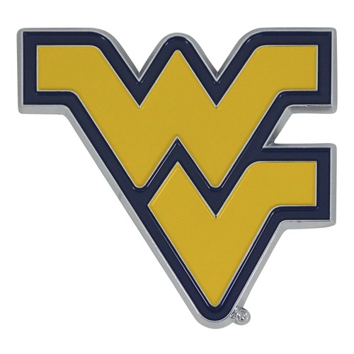 West Virginia University WVU Color Metal Emblem 3"x3.2" | eBay