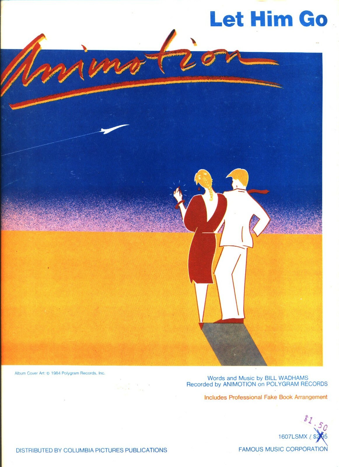 ANIMOTION LET HIM GO SHEET MUSIC PIANO/VOCAL/GUITAR/CHORDS/FAKE BOOK ...