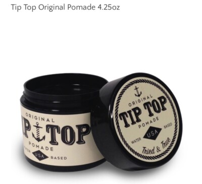TIP TOP Original Water Based Pomade 4.25oz Free Comb NEW | eBay