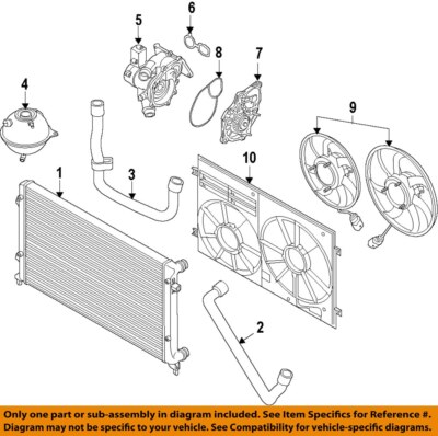 VOLKSWAGEN OEM 15-17 Golf Alltrack Cooling Hoses Lines-Upper Hose ...