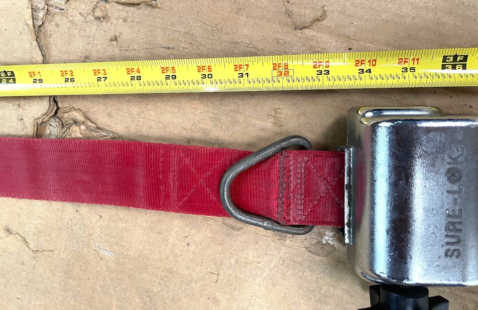 Sure Lok Strap Belt Wheelchair Cargo Secure Retractable Tie Down Lock ...