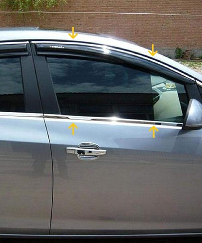 25Ft Automotive Chrome Trim Molding Scratch-Proof 1/2" Wide Car Body ...
