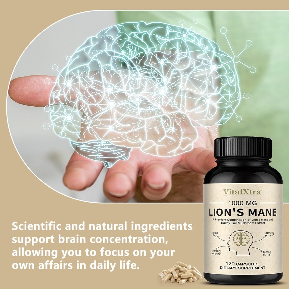 Brain Health Capsule Promote Memory Cognitive Immune Nerve Function 30 ...