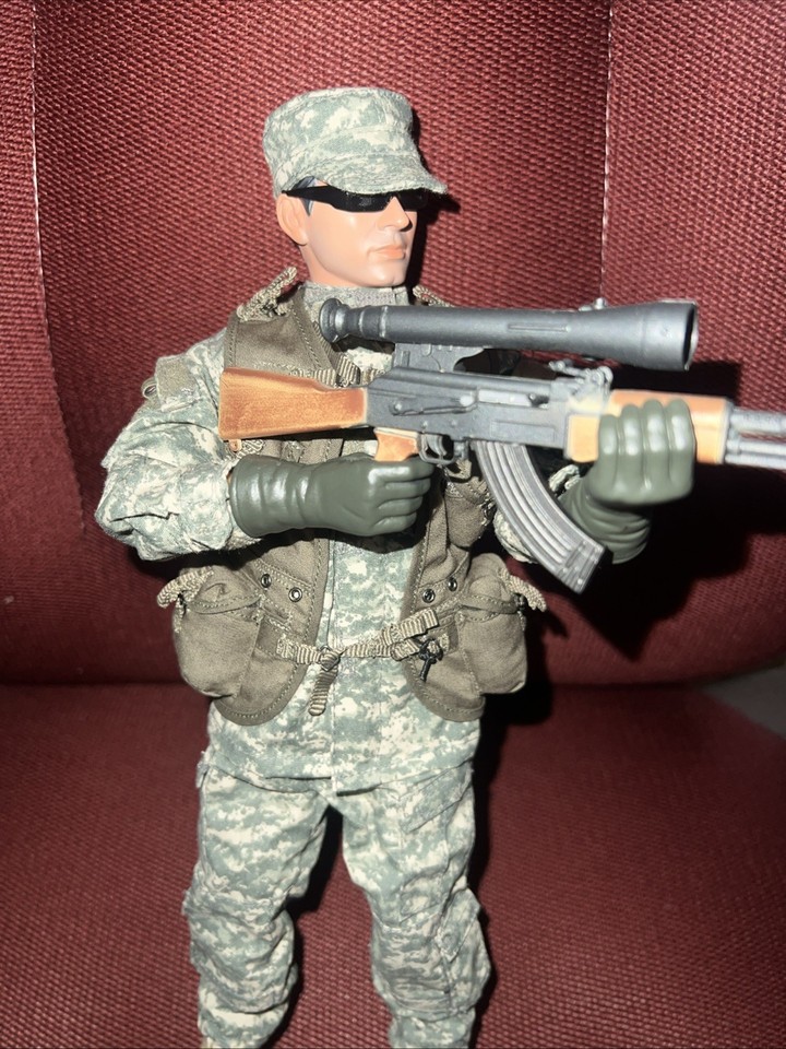 Custom 1/6 Figure 12” Military Kitbash Army Navy Seal Commando Sniper ...