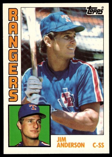 1984 Topps Tiffany #353 Jim Anderson Texas Rangers NM | eBay