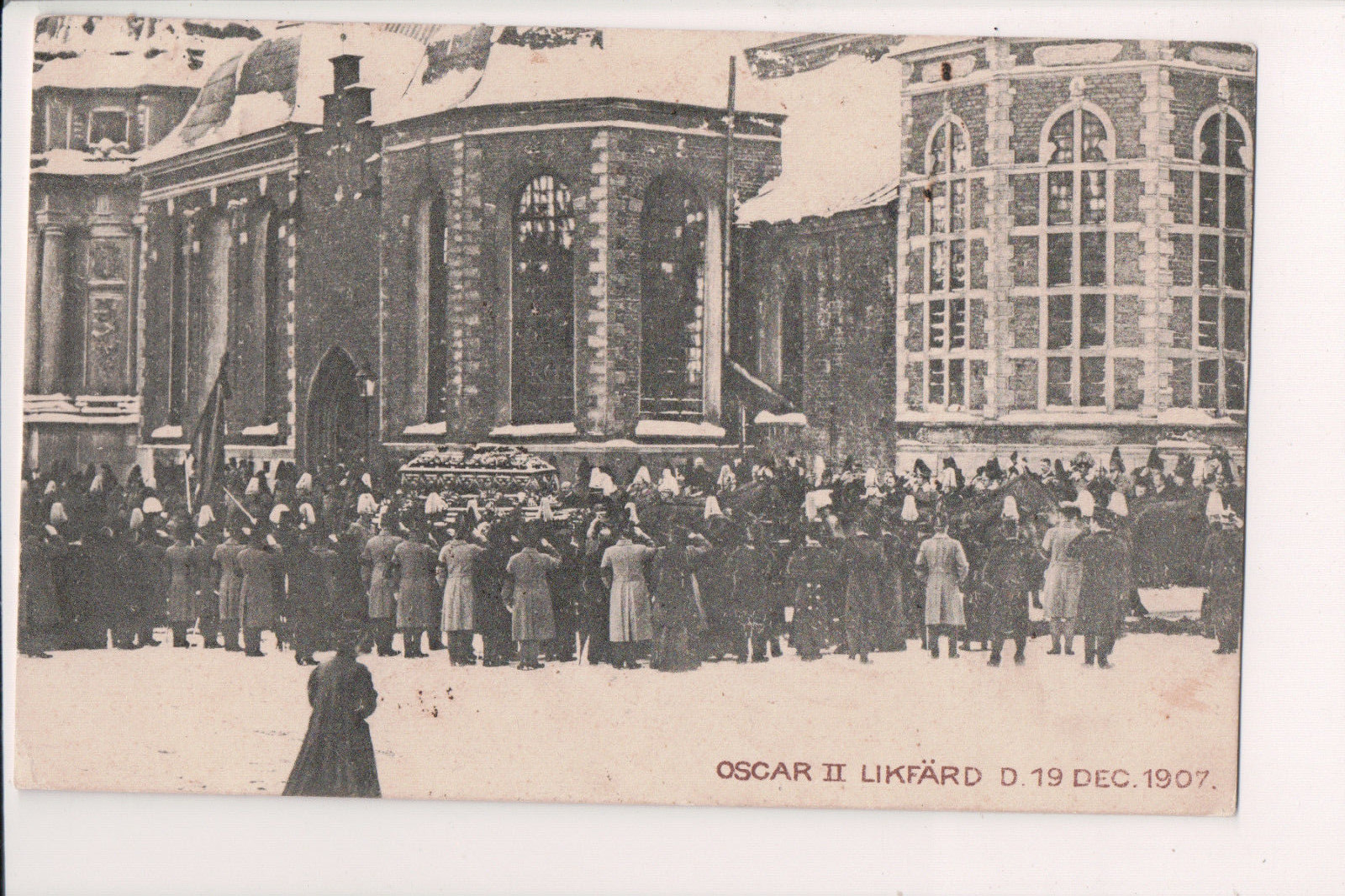Vintage Postcard Funeral King Oscar II of Sweden Mourning Card | eBay