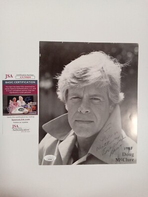 Doug McClure Signed Autograph Black & White 8x10 Photograph JSA -1 # | eBay
