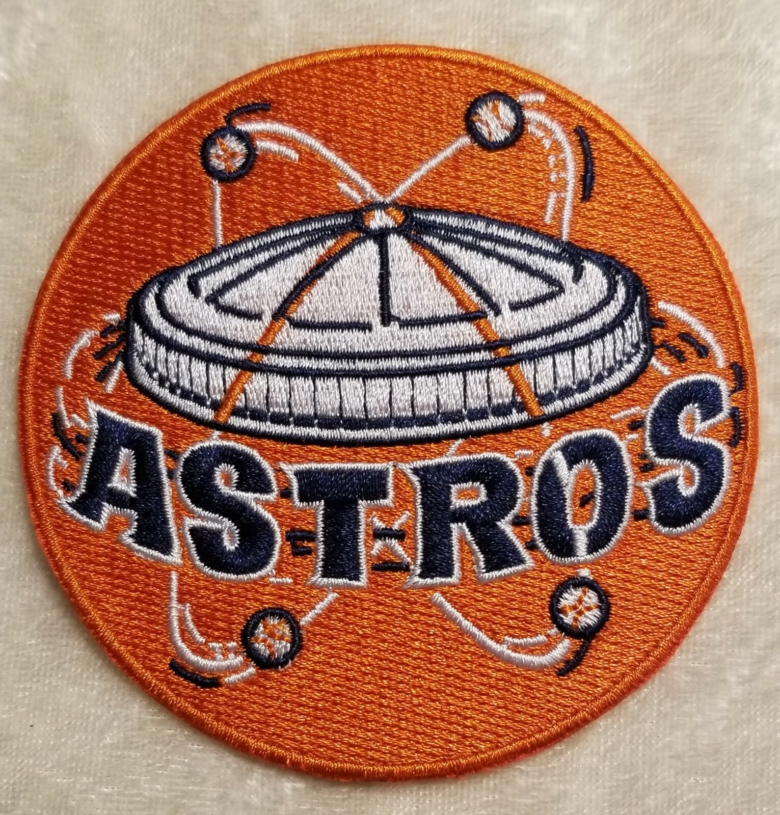 Houston Astros 3.5" Astrodome Iron On Embroidered Patch~ Free Tracking ...