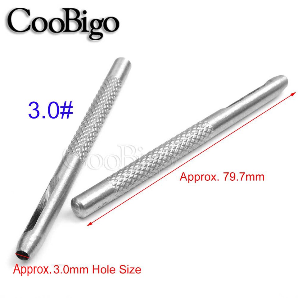 Round Hollow Punch 1.0mm-14mm Hole Cutter Tool DIY Leather Belt Watch ...