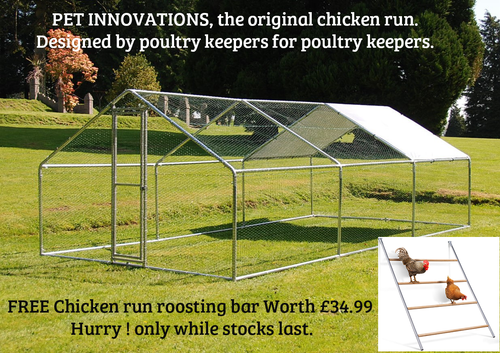Walk-in Chicken Run Coop Cage Hens Rabbit Dogs Ducks Chickens Poultry ...