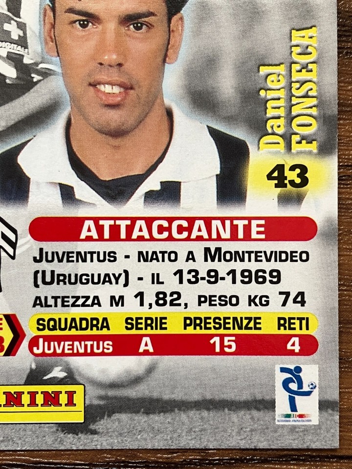 Panini Card Calcio 99 1999 Serie A #43 Daniel Fonseca Juventus | eBay