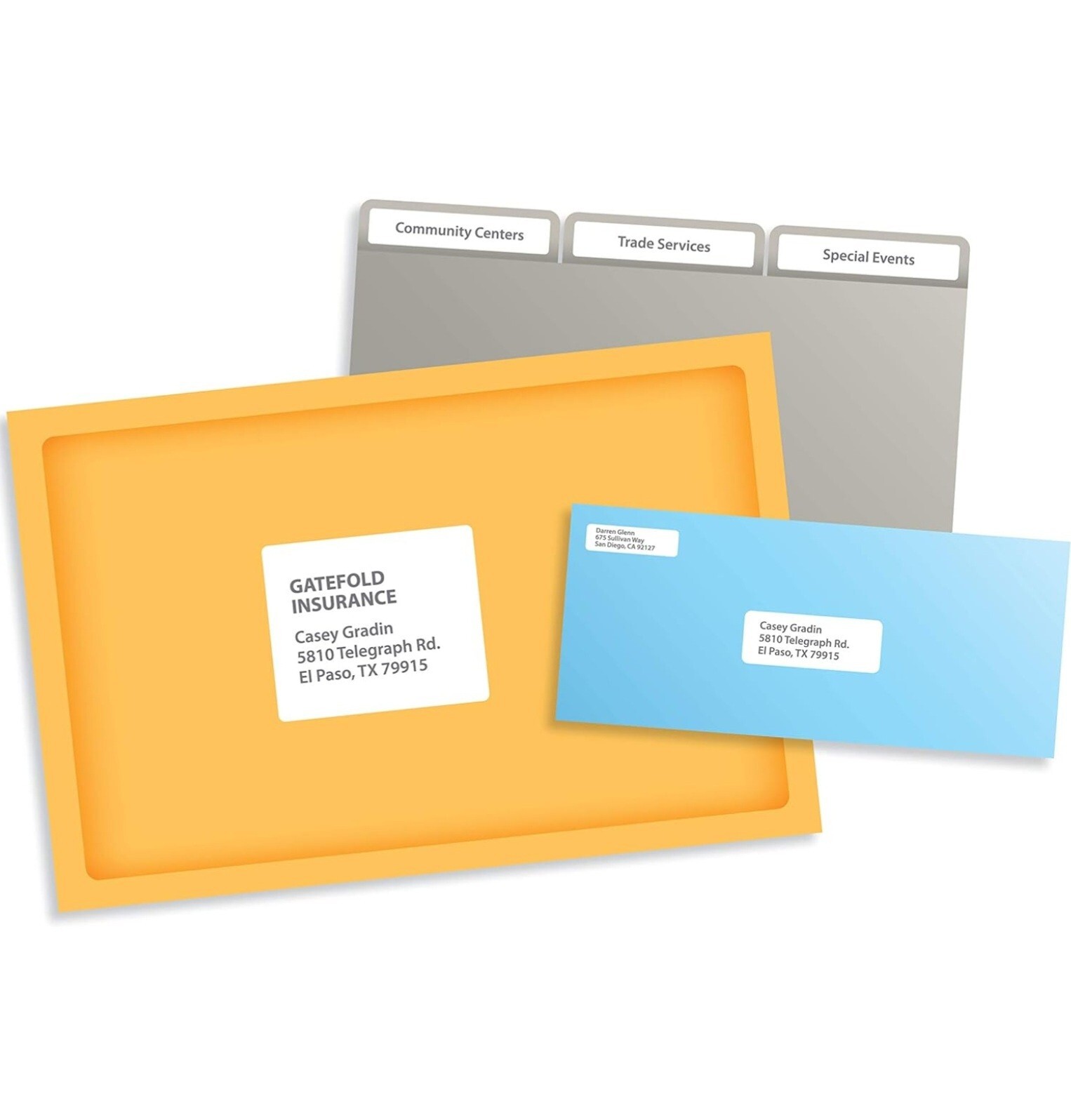 Avery Dennison Ave-30600 Address Label - 1" Width X 2.62" Length for ...