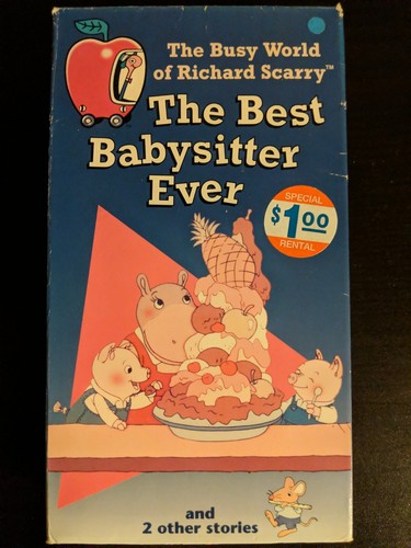 The Busy World Of Richard Scarry The Best Babysitter Ever VHS *BUY 2 ...