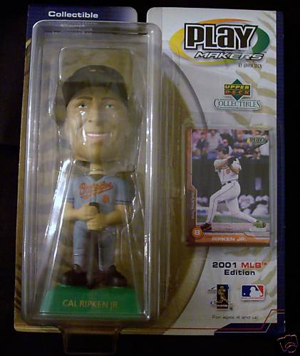 CAL RIPKEN JR. 2001 PLAYMAKERS FIGURINE + CARD. UNOPENED. | eBay