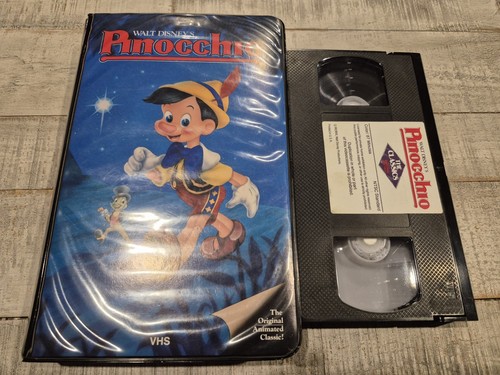 Pinocchio (VHS, 1985) 1st Edition, Black Diamond, Puffy Case | eBay