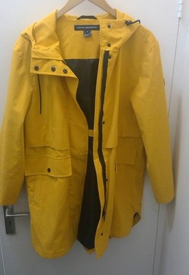 FRENCH CONNECTION ladies yellow waterproof jacket size M- CG L10 | eBay UK