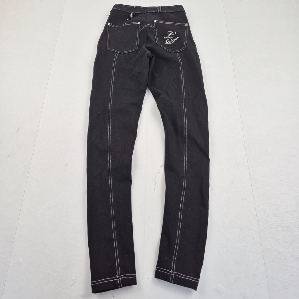LEGACY EQUESTRIAN Jodhpurs 24 6 Black Womens Horse Riding Breeches Logo ...