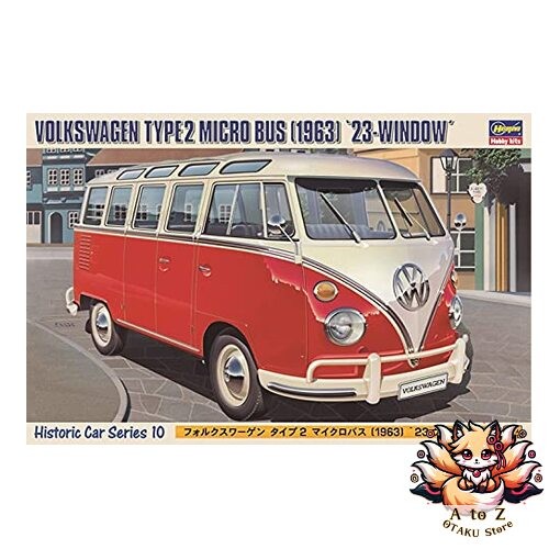 NEW Hasegawa 1/24 scale Volkswagen Type 2 Microbus 23 Window Plastic ...