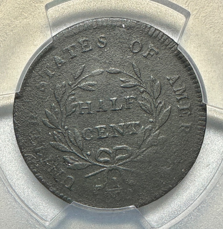 1797 HALF CENT 1 AVOBE 1 PCGS VF DETAILS | eBay