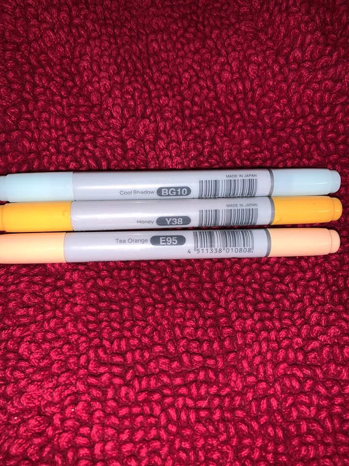 3pc Copic CIAO Markers - Set E95 Tea Orange, BG10 Cool Shadow, Y38 ...