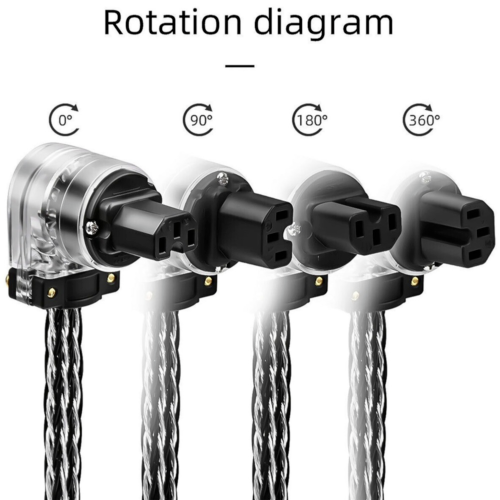 IEC WINKELSTECKER VERGOLDET - ANGLE POWER PLUG GOLD PLATED - HIGHEND ...
