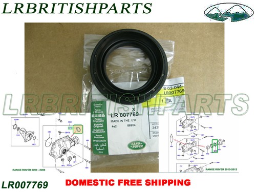 GENUINE LAND ROVER FRONT DIFFERENTIAL OIL SEAL GEAR RANGE ROVER NEW ...