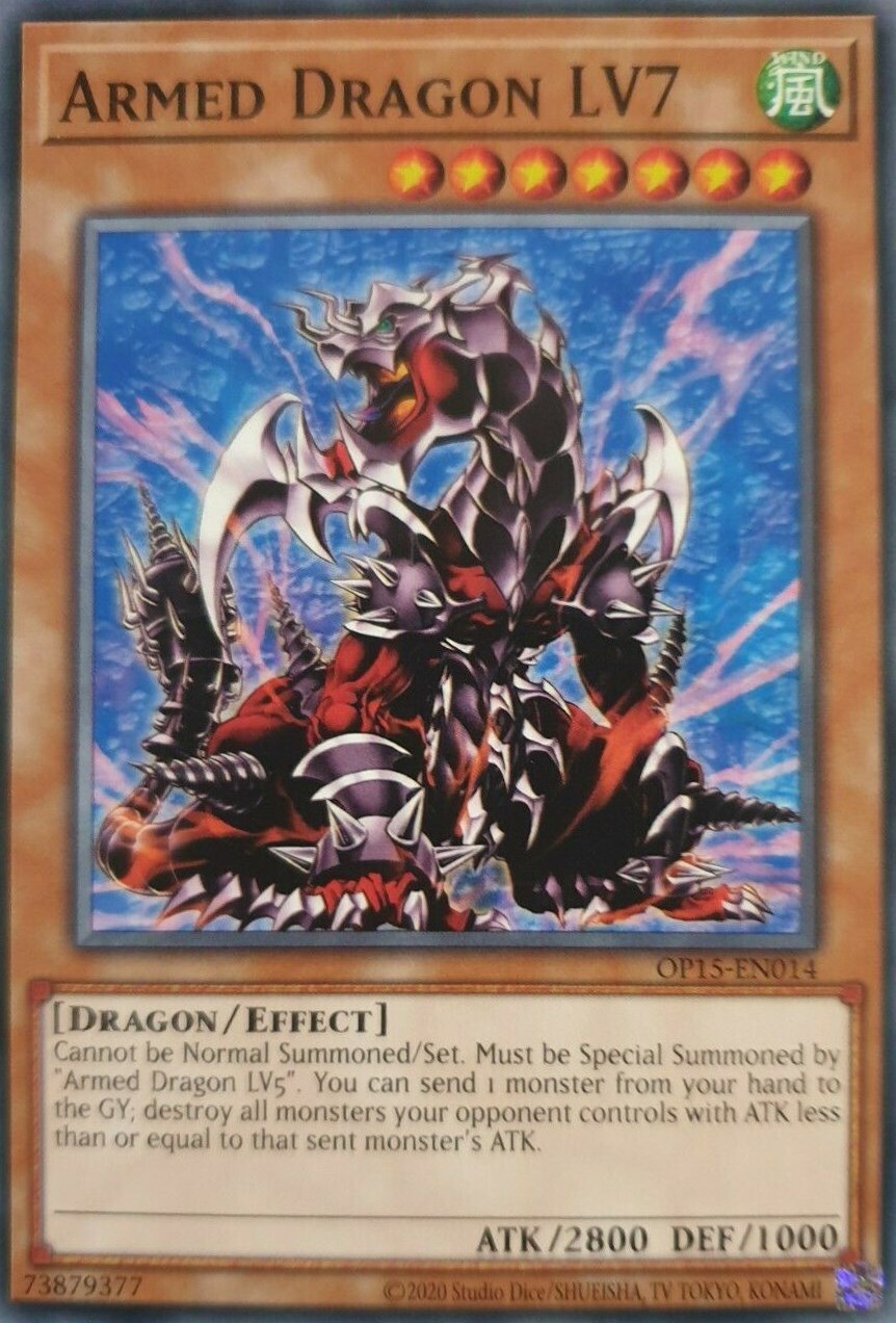 Armed Dragon LV7 OP15-EN014 OTS Tournament Pack 15 Unlimited for sale ...