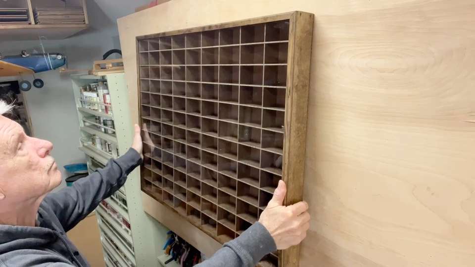 Handcrafted Wood Wall Display Case for Matchbox /Hot Wheels W/COVER1/64 ...