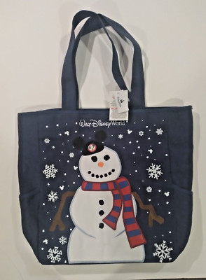 Disney Parks Walt Disney World Snowman Holiday Tote-Bag-Purse | eBay