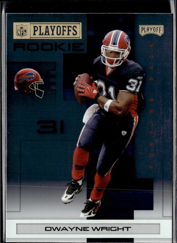 2007 Playoff NFL Playoffs #170 Dwayne Wright Gold Metalized #/149 RC ...