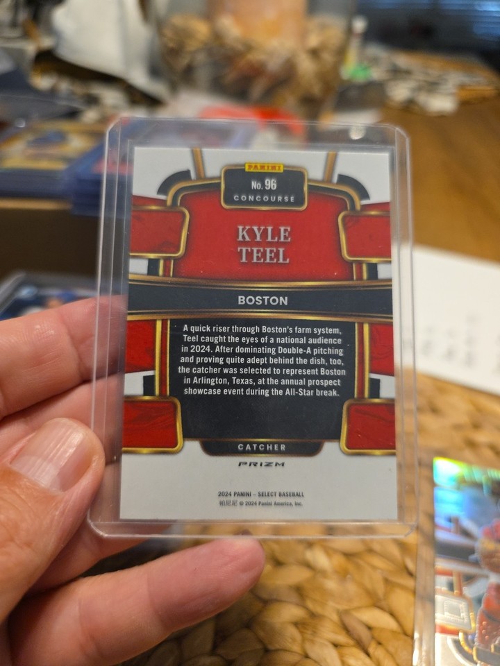 Kyle Teel 2024 Select Concourse Purple And Teal #96 Boston Red Sox | eBay