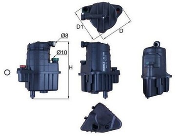 MAHLE Fuel Filter For RENAULT Clio III Grand Modus Grandtour 8200290182 ...