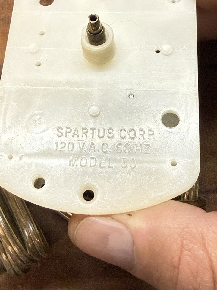 Spartus Model 50 Clock Motor 120V 60Hz NOS Electric Replacement USA | eBay
