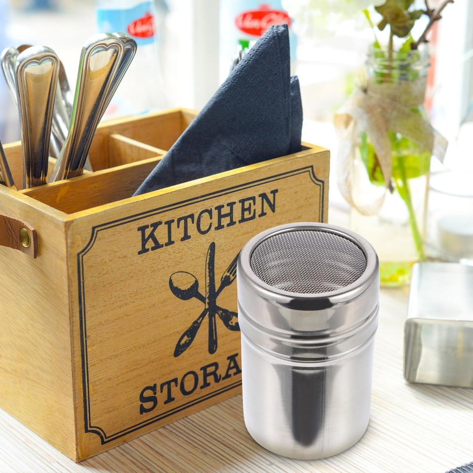 Cocoa Shaker for Cappuccino Spice with Lid Chocolate Powder Dispenser ...
