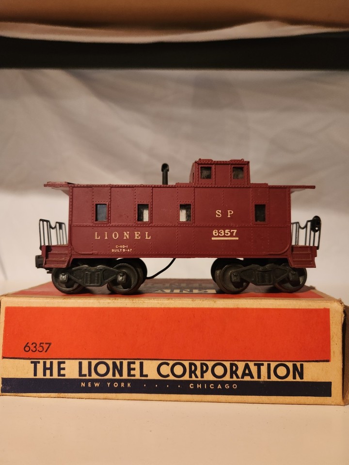 LIONEL POSTWAR 6357,SP-Type Lighted Caboose - Untested in Maroon | eBay