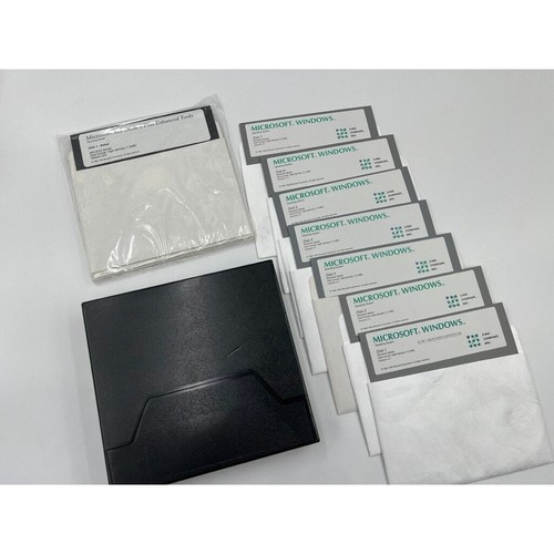 Microsoft Windows 3.1 MS-DOS 6 Plus 5.25" Install Floppy Disks Z-NIX ...