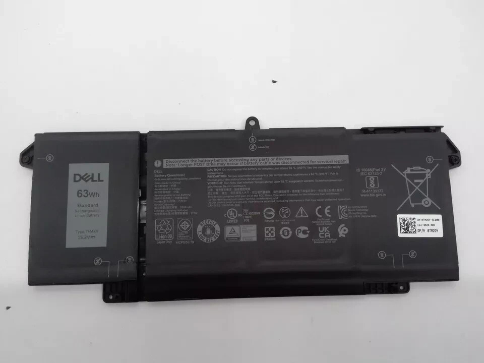 OEM NEW 63Wh 7FMXV 4M1JN Battery For Dell Latitude 5320 7320 7420 HDGJ8 ...