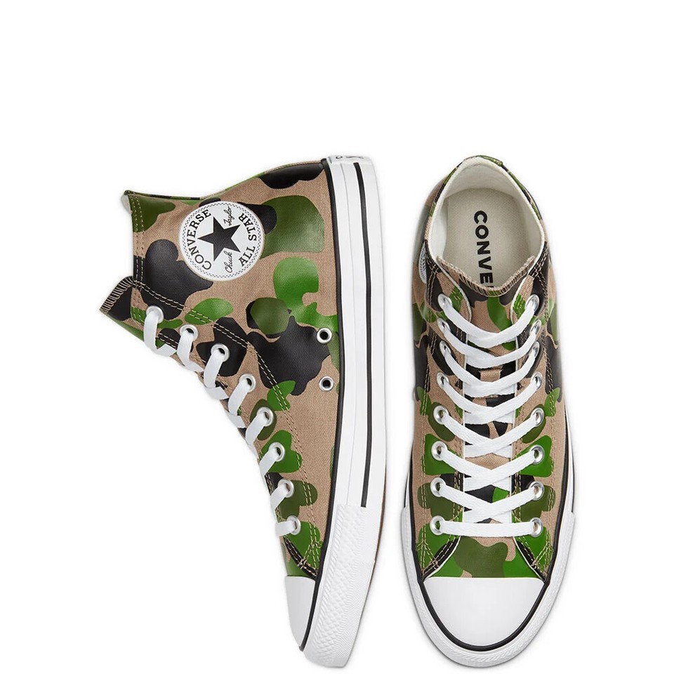 BRAND NEW KID'S CONVERSE CHUCK TAYLOR ALL STAR HIGH ARCHIVAL CAMO ...
