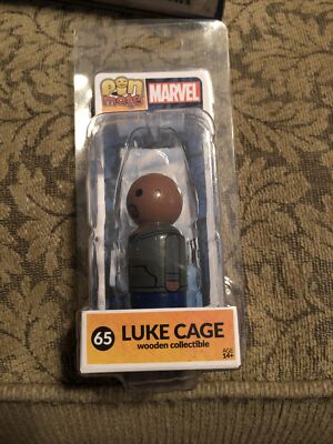 Marvel Bif Bang Pow! Luke Cage Pin Mate Wooden Figure #65 - Collectible ...