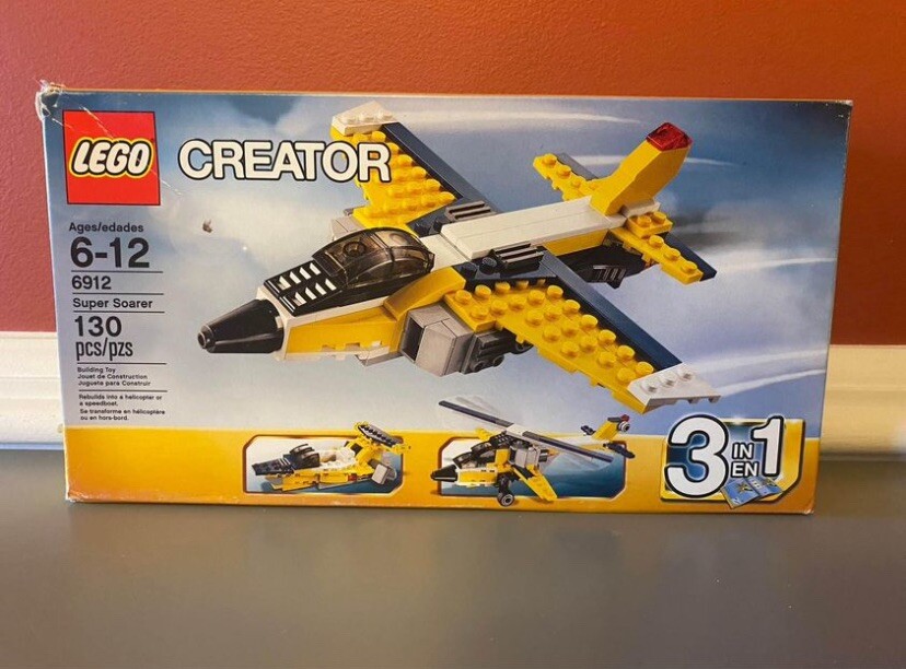 LEGO 6912 Creator 3 In 1 Super Soarer Jet Helicopter & Boat 100% ...