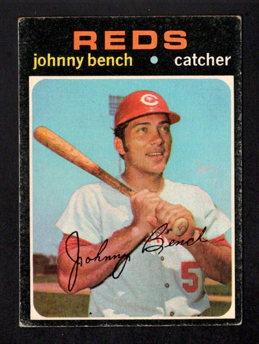 1971 Topps Baseball Card #250 Johnny Bench HOF Cincinnati Reds VG-EX *e ...