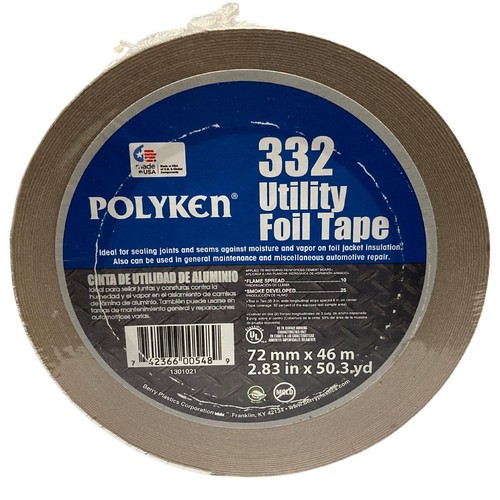 Polyken 332 Aluminum Foil Tape Utility Grade for HVAC 3inX50yd | eBay