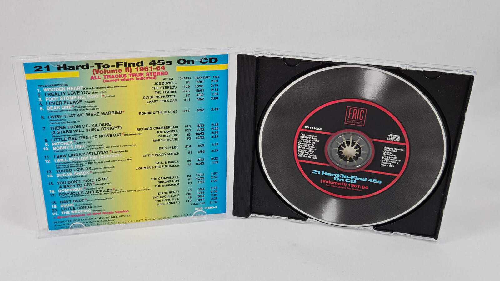 Hard to Find 45's on CD, Vol. 2: 1961-64 by Various Artists (CD, 1996 ...