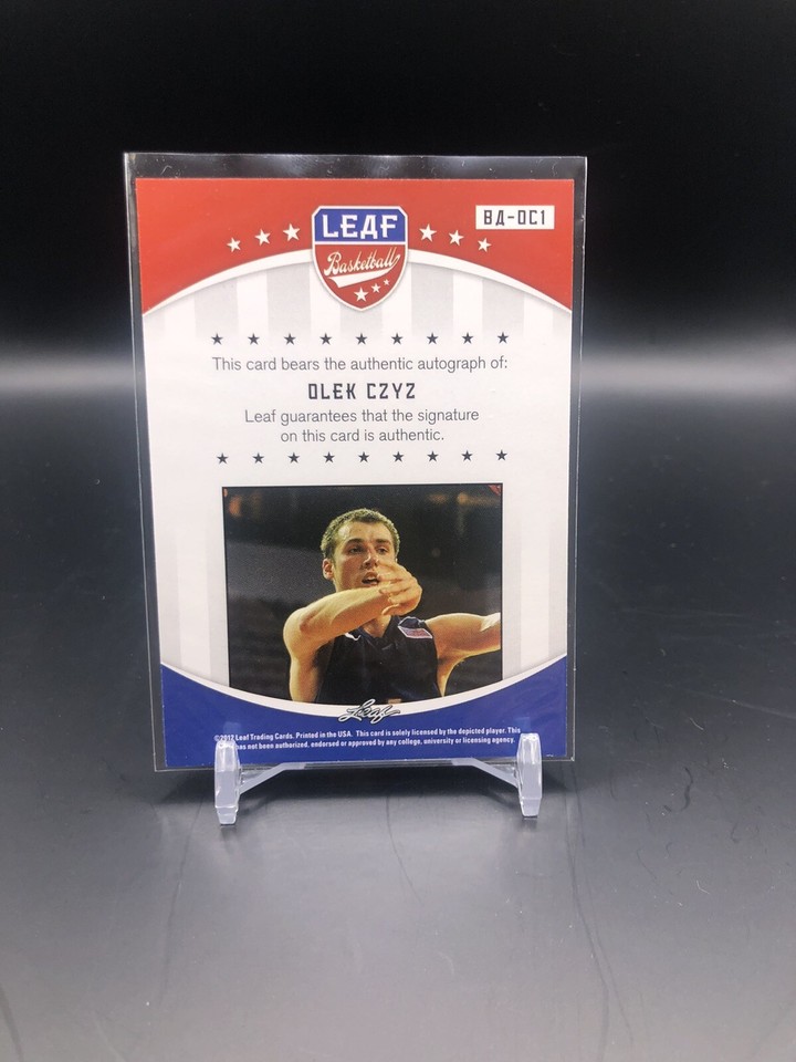 2012-13 Leaf Olek Czyz Autographs Insert Card #OC1 University of Nevada ...