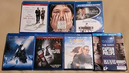 Tom Hanks Blu-ray LOT Of 7: Forrest Gump Green Mile Bridge Spies Mr ...